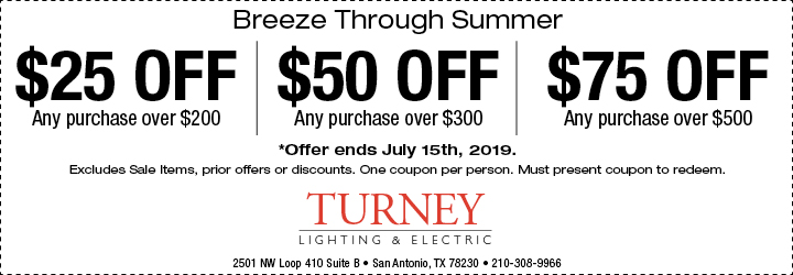 Fan Sale Coupon | Turney Lighting and Electric